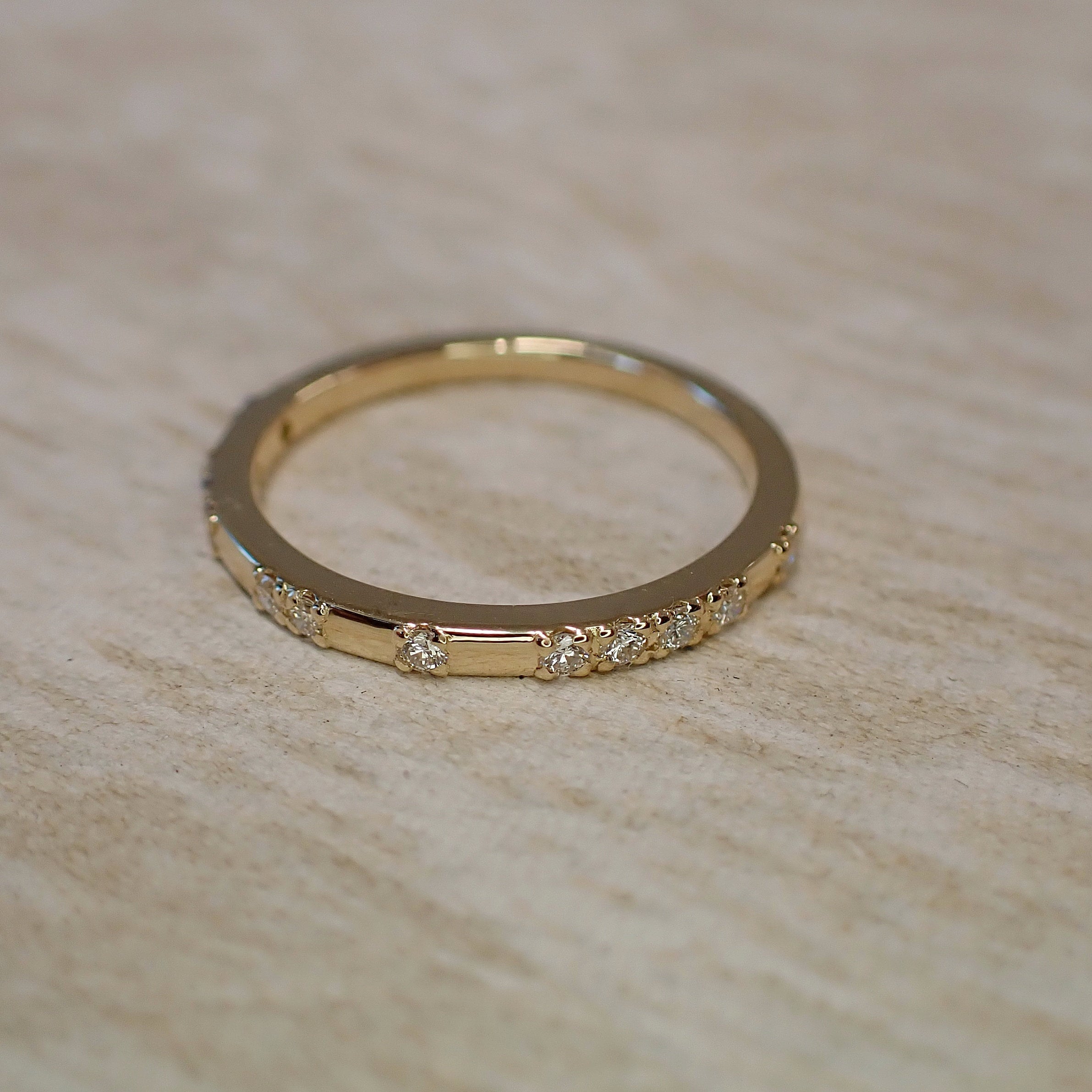 gold scattered diamond ring | Jasmine Fraser Jewellery